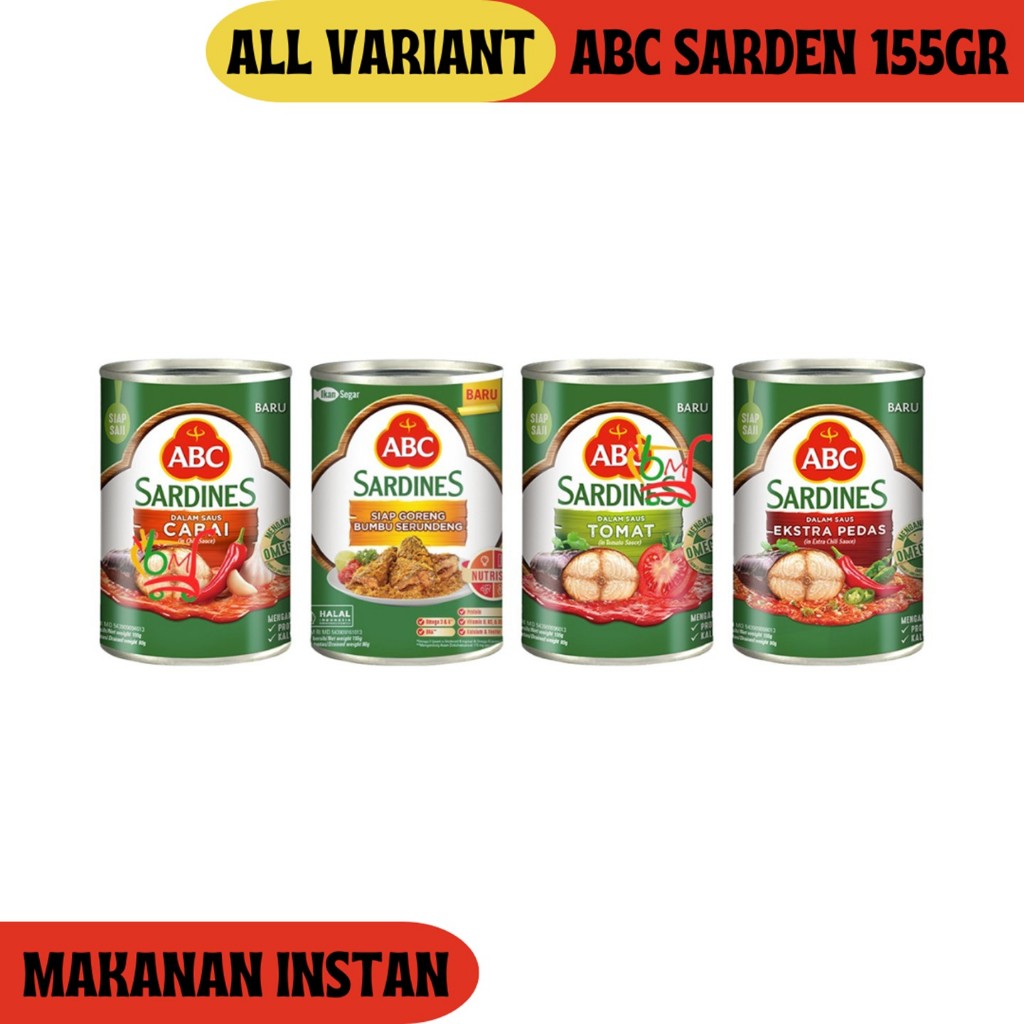 Jual ABC Sarden Makanan Instan Kaleng All Variant | Shopee Indonesia