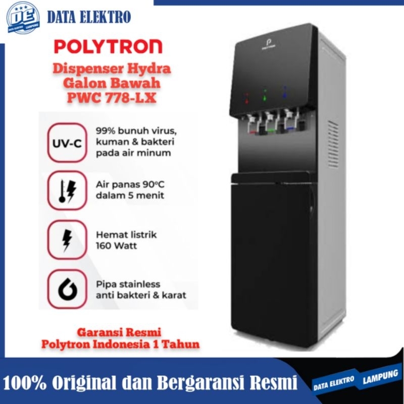 Jual Dispenser Polytron Galon Bawah PWC 778LX HYDRA Garansi Resmi 1 Tahun | Shopee Indonesia