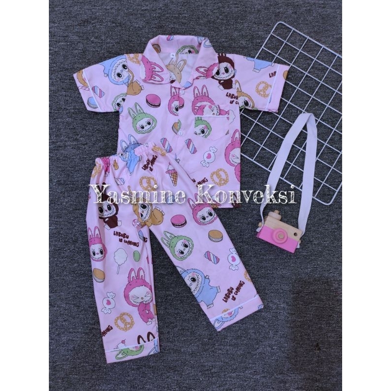 Jual PROMO PIYAMA ANAK LABUBU 1-5 THN BAHAN POLY MIKRO LOKAL | Shopee ...
