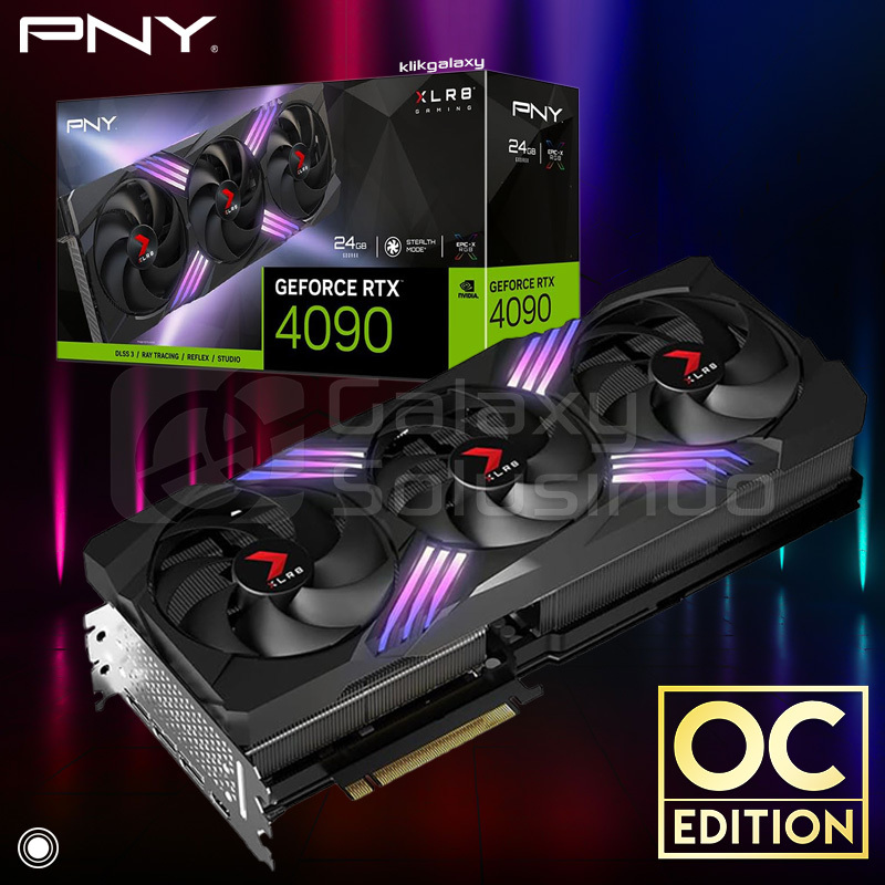 Jual PNY GeForce RTX 4090 XLR8 VERTO EPIC-X RGB 24GB OC GDDR6X - VGA NVIDIA RTX4090 DDR6 ADA ...