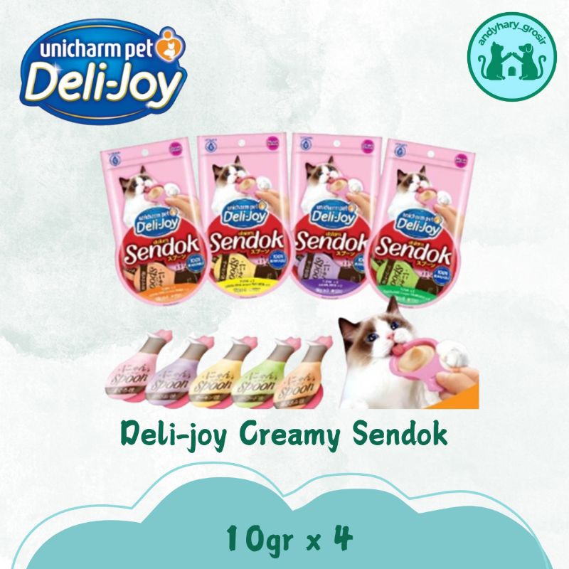 Jual Deli-Joy Creamy Treats Dalam Sendok 40gr Deli-joy Snack Kucing ...