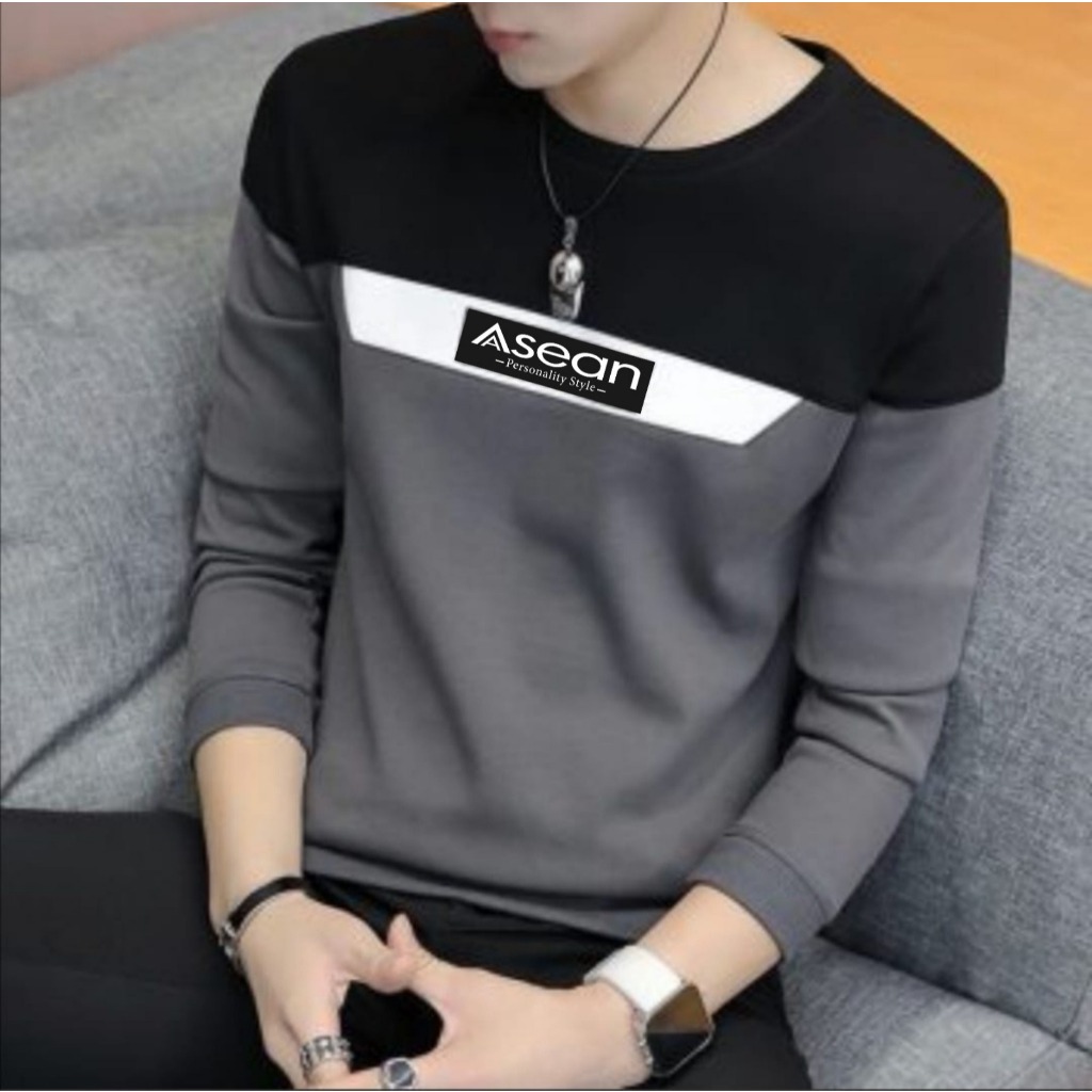 Jual Sweater Keren Kaos Pria Trendy Crewneck Unisex Elegan Sweatshirt ...