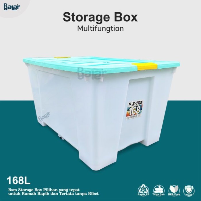Jual Storage Box Container CB 168 Liter EZY Kontainer Tempat ...
