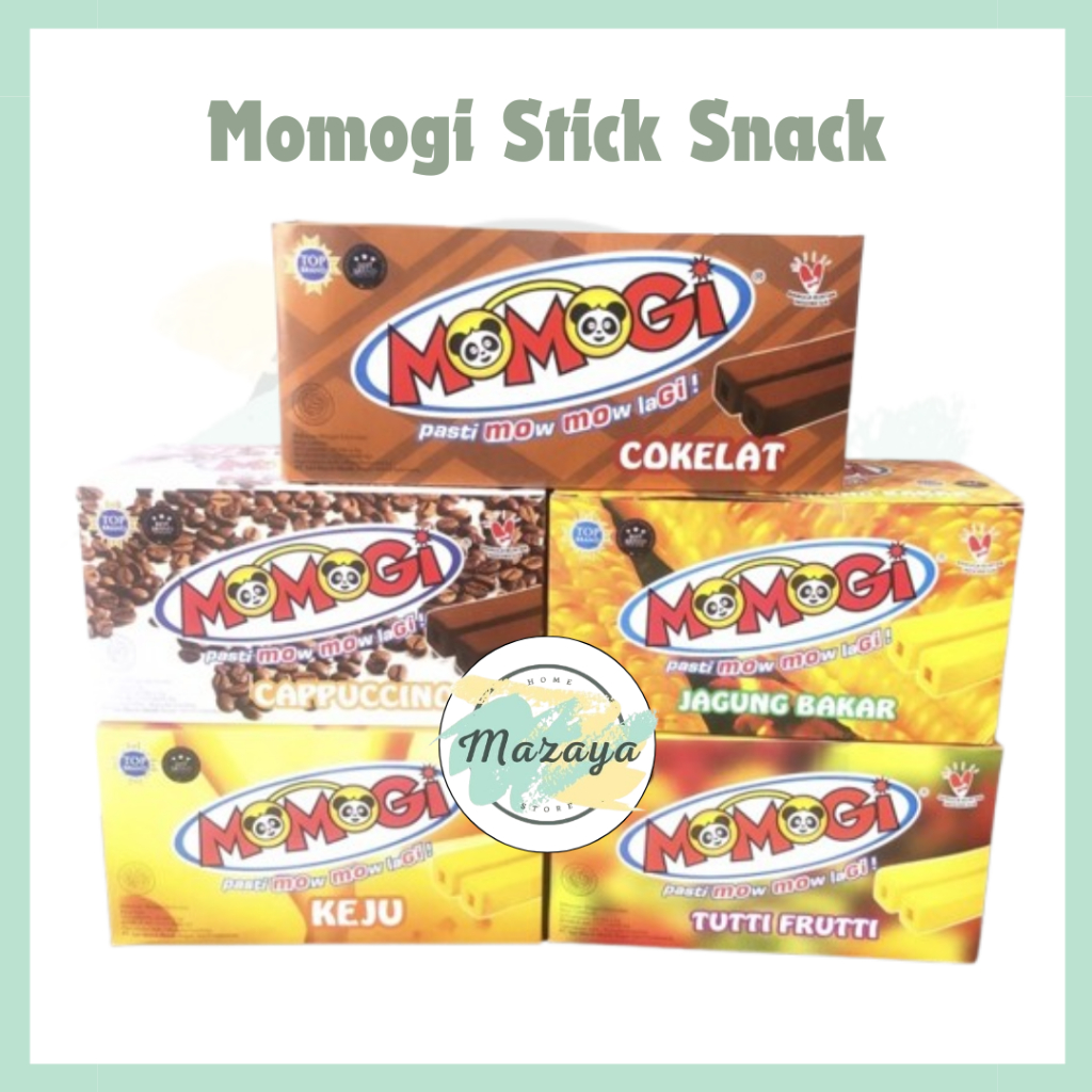 Jual MOMOGI STICK SNACK VARIASI RASA JAGUNG BAKAR | KEJU | COKLAT | TUTY FRUTY CAPPUCINO ...