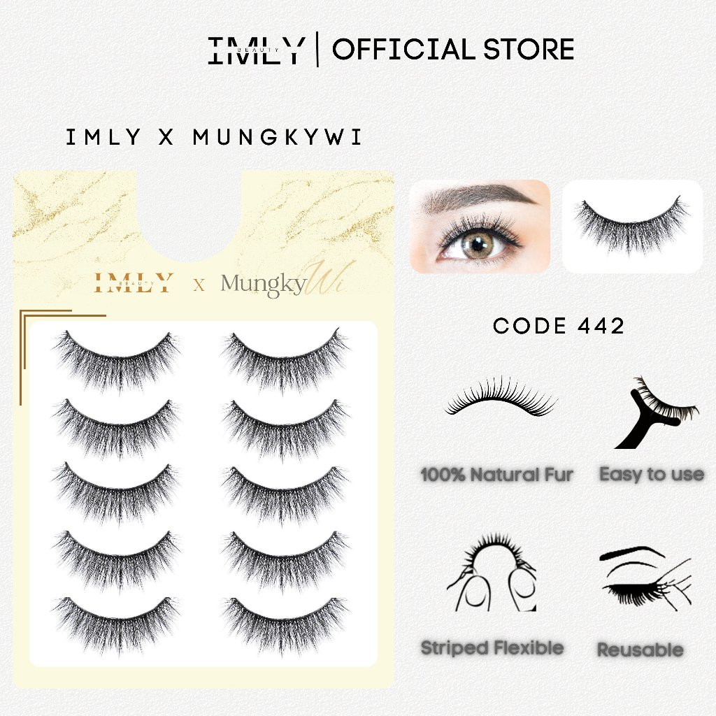 Jual Imly Beauty x Mungkywi - 442 - Isi 5 Pasang | Shopee Indonesia