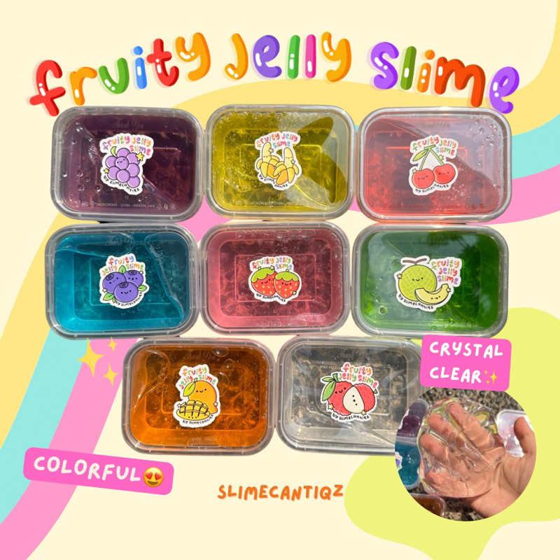 Jual FRUITY JELLY SLIME by slimecantiqz | clear slime, jelly clear ...