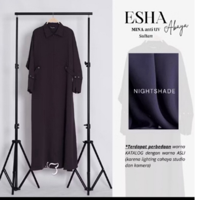 Jual Esha Abaya Mina dan Khiban Nightshade | Shopee Indonesia
