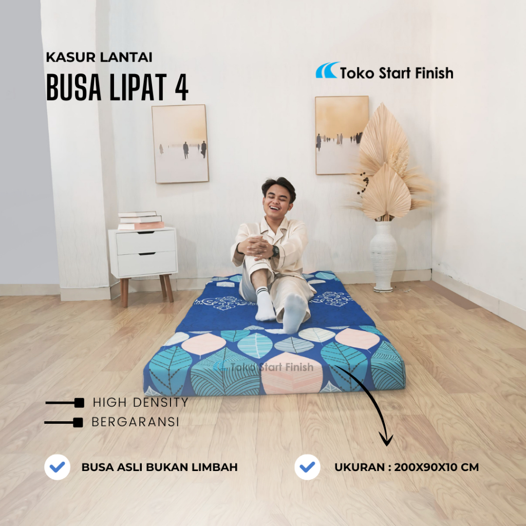 Jual Kasur Busa Lipat 4 90 x 200 x 10 cm | Matras Lipat Busa Tebal ...