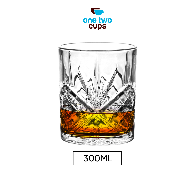 Jual One Two Cups Gelas Crystal Old Fashioned Rock Glass 300ml - CG3 | Shopee Indonesia