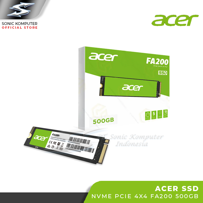 Jual SSD NVMe Acer FA200 500GB M.2 2280 NVMe PCIe Gen4 x4 | Shopee Indonesia
