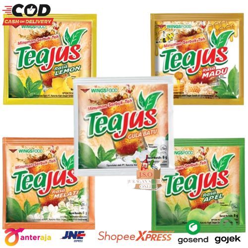 Jual [ JSO ] Teajus Tea Jus Minuman Serbuk Rasa Teh Renceng Isi 10 x ...