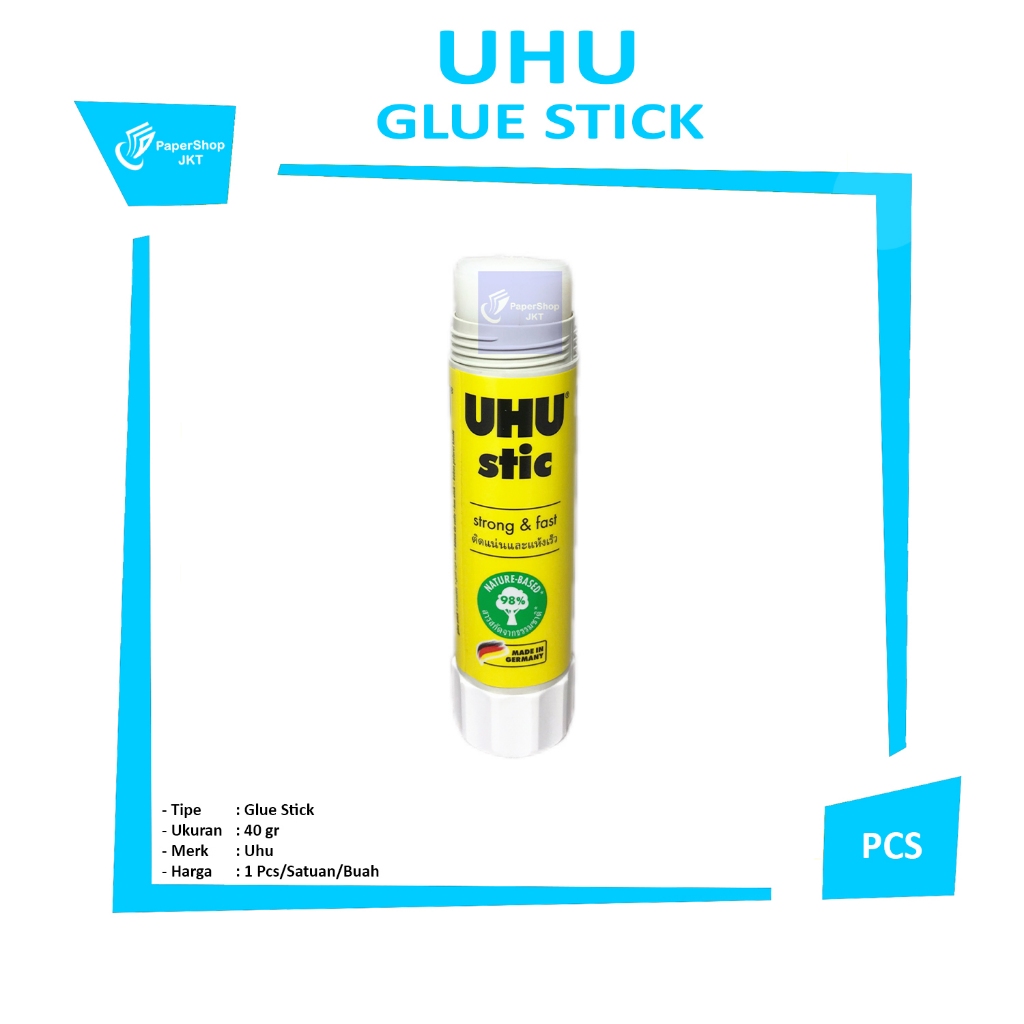 Jual UHU - Glue Stick 40Gr Lem Kertas Stik - Pcs | Shopee Indonesia