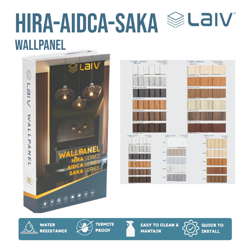 Jual LAIV Katalog Wallpanel HIRA AIDCA & SAKA Series WPC Wood Panel ...