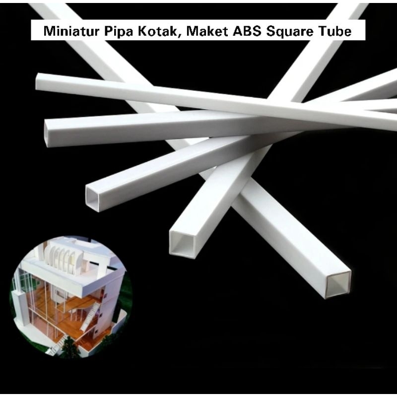 Jual Miniatur Pipa Kotak, Maket ABS Square Tube | Shopee Indonesia
