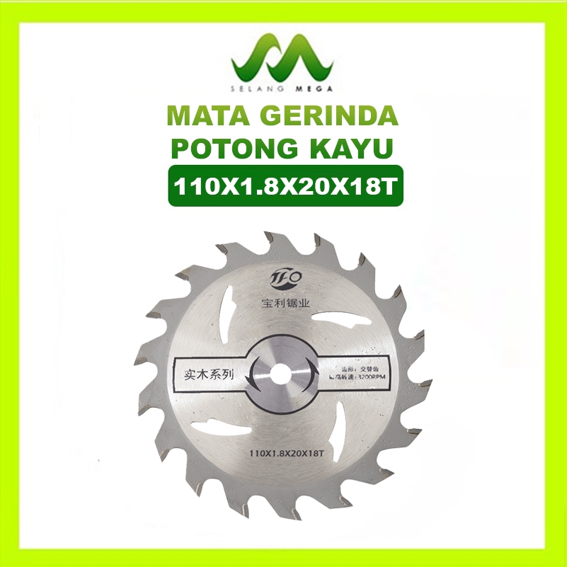 Jual MEGA Mata Gerinda Potong Kayu 4 Inch X 18T Circular saw blade ...