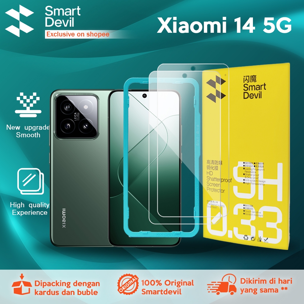 Jual SmartDevil Tempered Glass Xiaomi 14 5G HD Case Friendly | Shopee ...