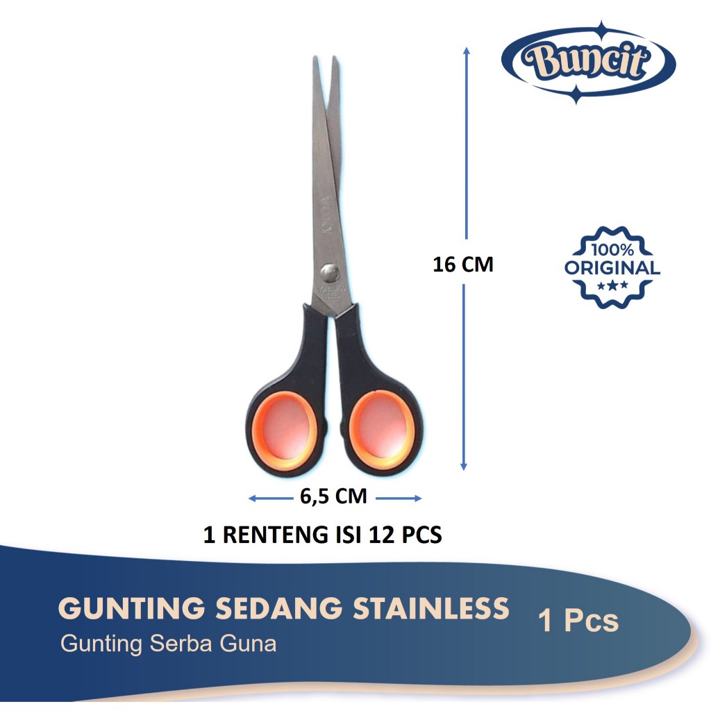 Jual 1 Pcs Gunting Voxy-165 Ukuran Sedang Warna Warni / Gunting Serba ...