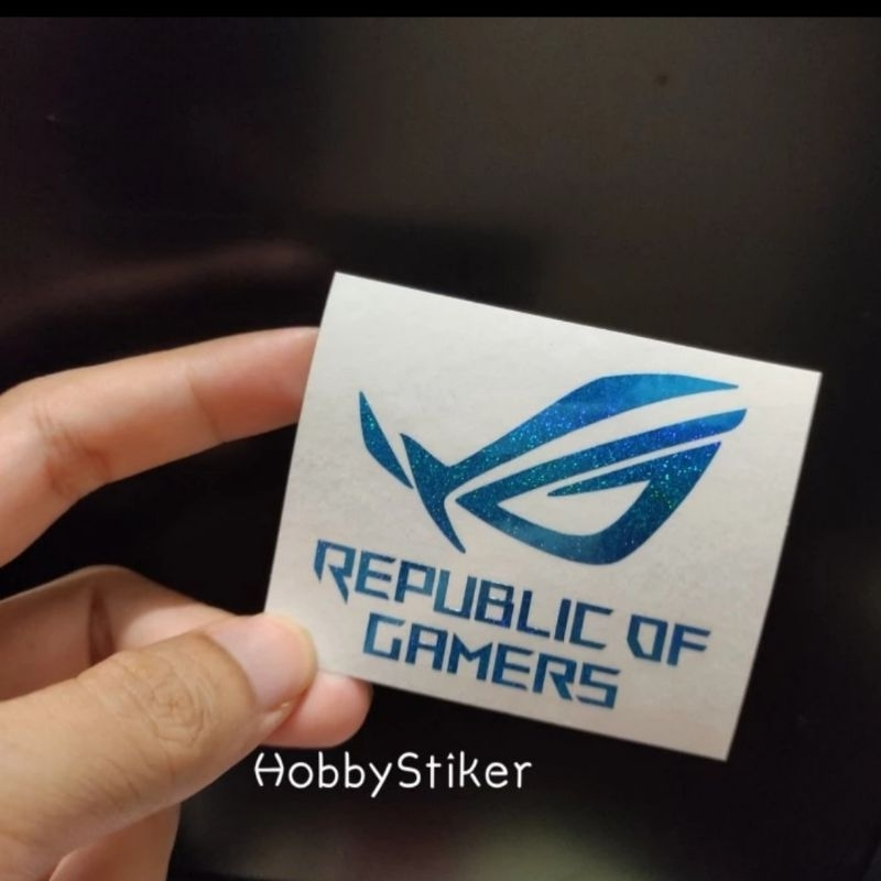 Jual Stiker ROG republic of gamer untuk laptop gaming pc | Shopee Indonesia