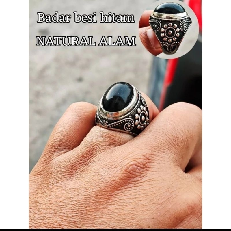 Jual Batu cincin badar besi nempel magnet / badar besi batu natural ...