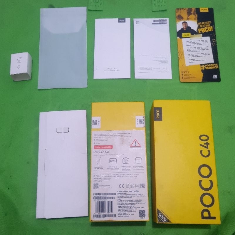 Jual dus box poco c40 original 100% copotan lengkap manual book ...