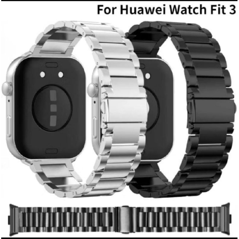 Jual STRAP HUAWEI WATCH FIT 3 FIT3 POlNTER STAINLESS STEEL TALI JAM ...