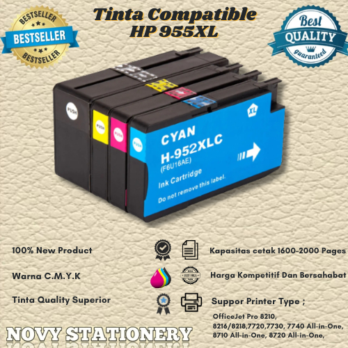 Jual Tinta Catridge Compatible HP 955XL 955 For HP OfficeJet Pro 8210 ...