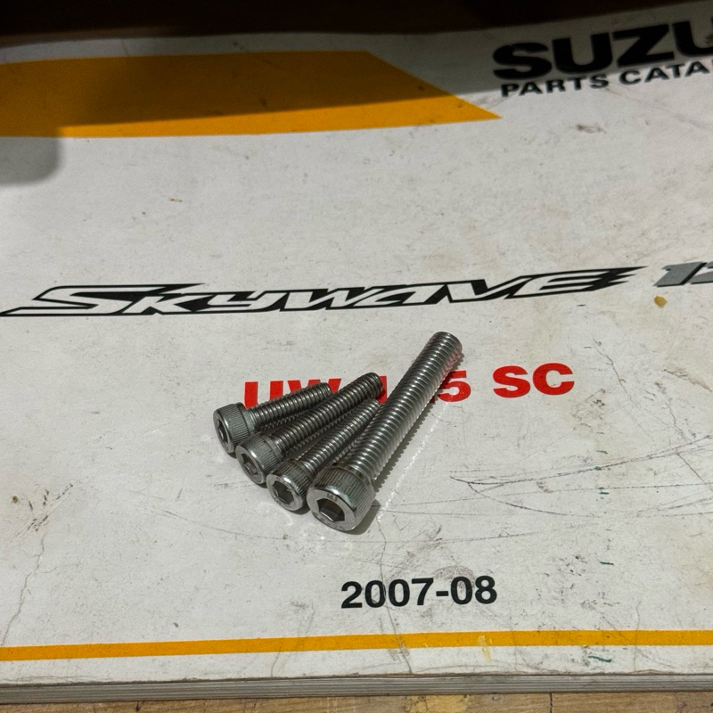 Jual baut L stainless tutup filter oli skywave hayate spin skydrive ...