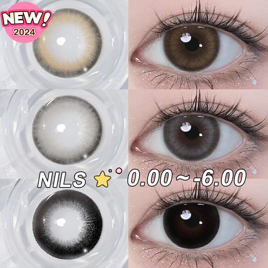 Jual [0.00~-6.00] Magister softlens minus NILS normal 14.2 mm Gray ...