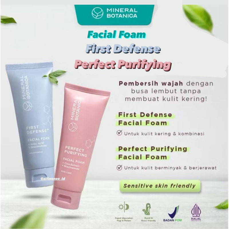 Jual Mineral Botanica Perfect Purifying Facial Foam First Defense Face ...