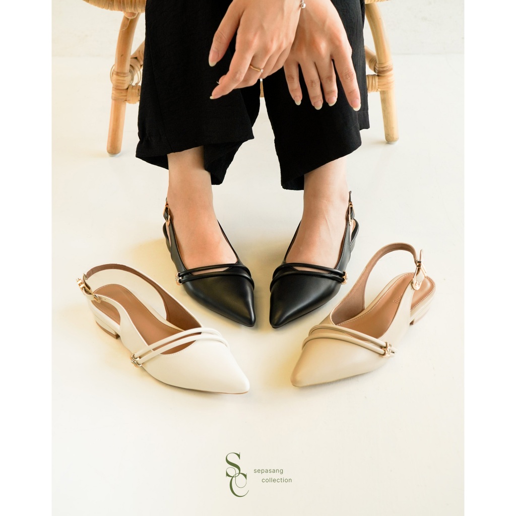 Jual SEPASANG COLLECTION Christine Mules Wanita Heels Hak 3 Cm | Shopee ...