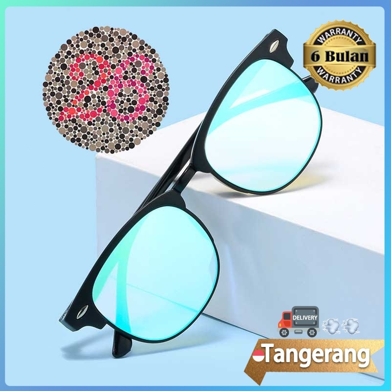 Jual Kacamata Buta Warna Anti Bluelight Parsial Merah Hijau Atau ...