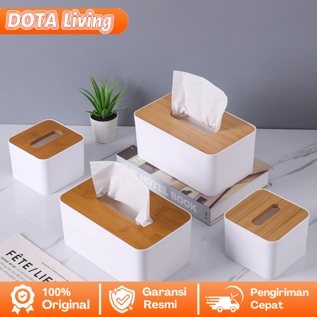 Jual DOTA Living tempat tissue kotak tempat tisu aesthetic estetik kayu ...