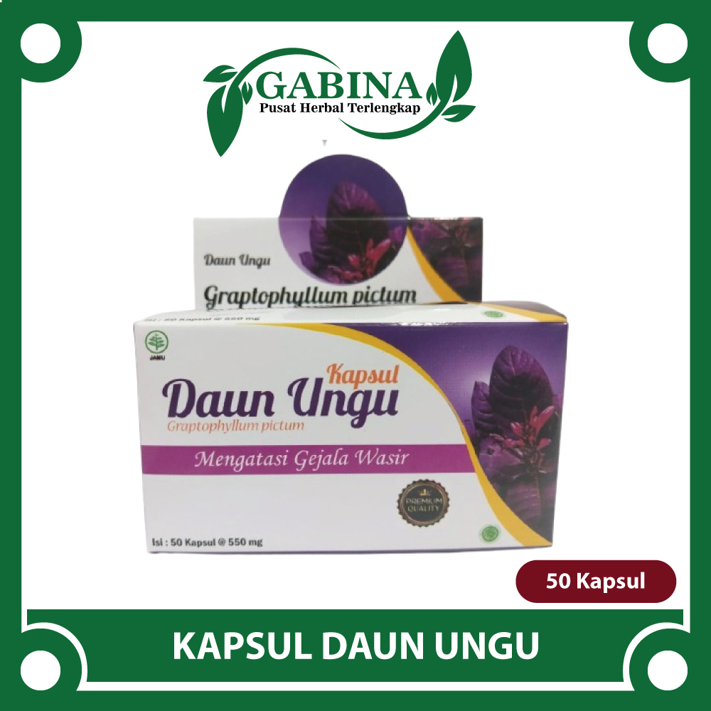 Jual Kapsul Daun Ungu | Obat Wasir/Ambeien Reaksi Cepat (Daun Handeleum) | Shopee Indonesia