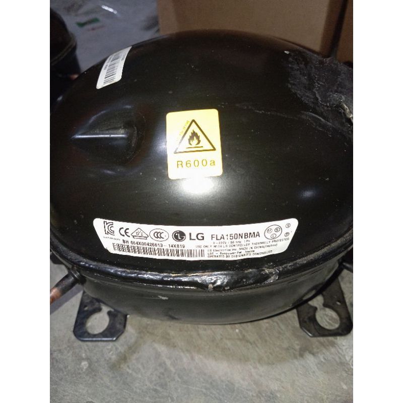 Jual kompresor kulkas LG inverter side by side FLA150NBMA original ...