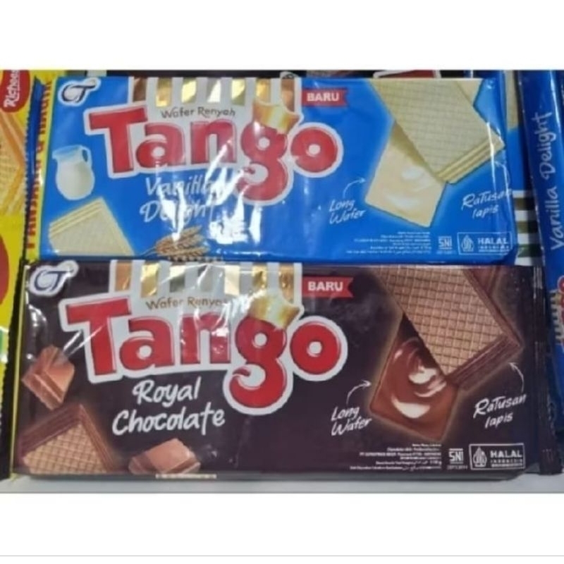 Jual Tango Wafer Renyah Coklat/Vanilla 110g | Shopee Indonesia