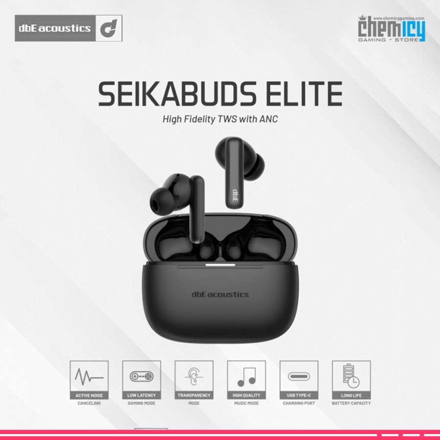 Jual dbE Seikabuds Elite TWS True Wireless Gaming Earbuds with ANC ...