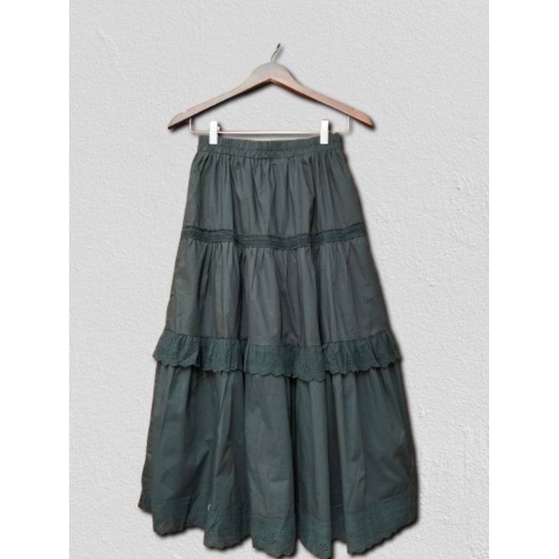 Jual Rok korea style hitam | Rok susun renda | Shopee Indonesia