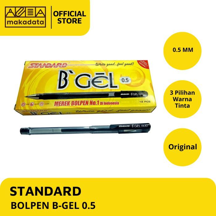 Jual BOLPEN / BALLPOINT / PULPEN STANDARD BGEL HITAM (1 PCS) MURAH ...