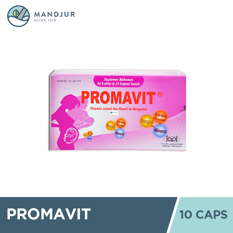 Jual Promavit 10 Kapsul - Vitamin Lengkap Ibu Hamil & Menyusui | Shopee ...