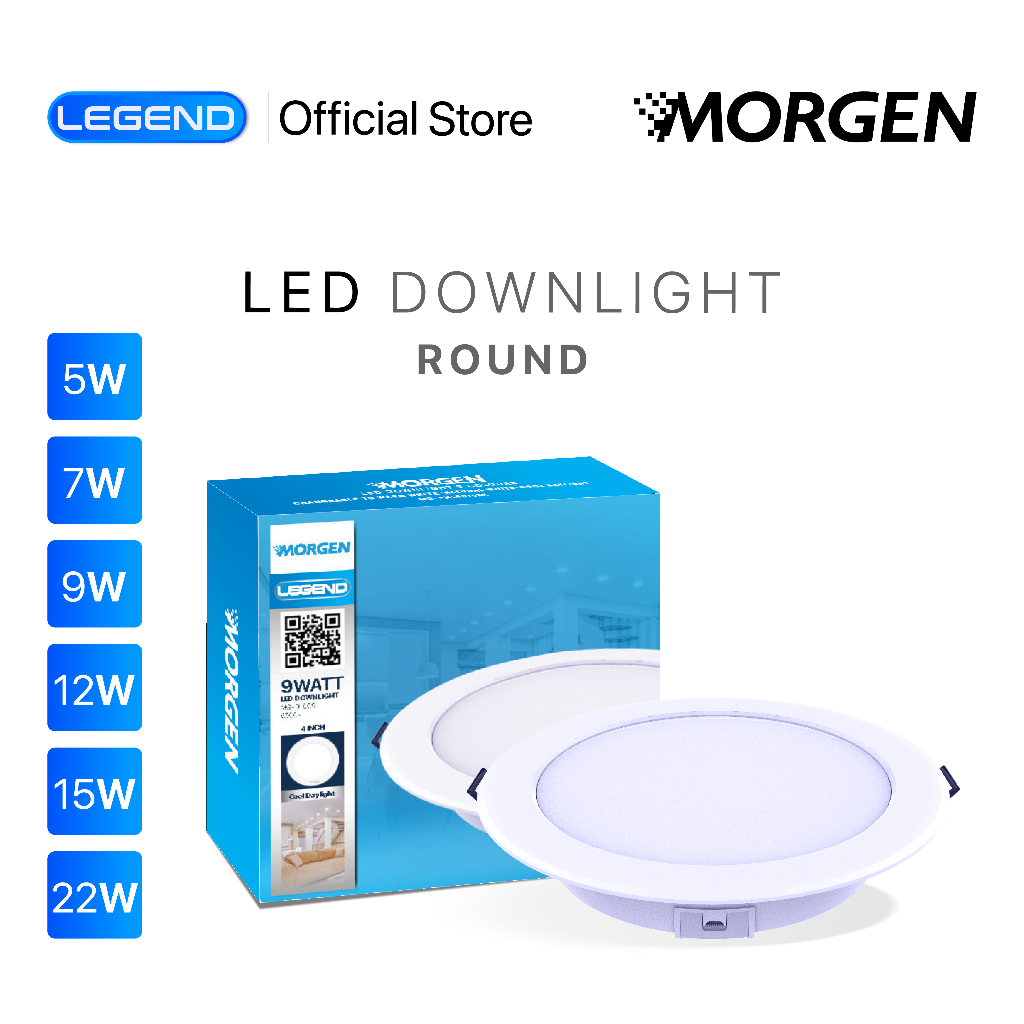 Jual Morgen Lampu LED Panel Downlight Round Legend Series - Lampu Panel ...