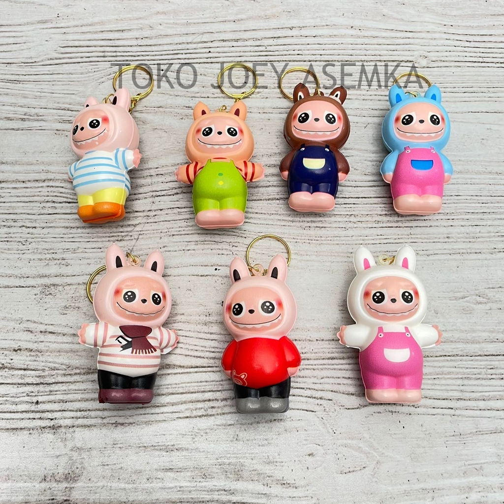 Jual GANTUNGAN KUNCI SQUISHY LABUBU LISA BLACKPINK POP MART GANCI ...