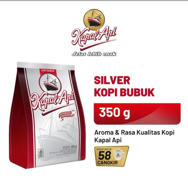 Jual KOPI KAPAL API 350gr kopi hitam tanpa gula | Shopee Indonesia