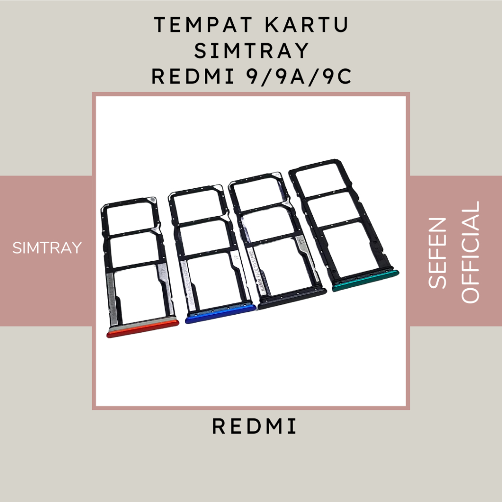 Jual SIMLOCK SIMTRAY TEMPAT SIMCARD REDMI 9 / 9A / 9C | Shopee Indonesia