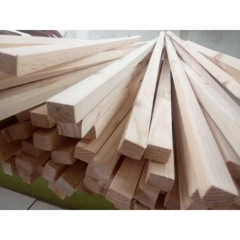 Jual List reng kayu 2x3 sudah diserut Halus 10 batang 1 meter / reng ...