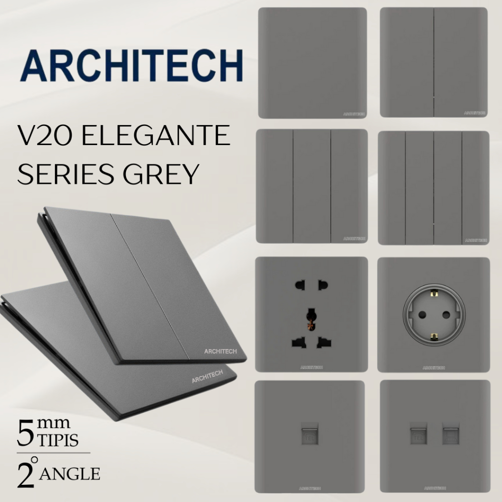 Jual ARCHITECH SAKLAR ELEGANTE / SAKLAR LAMPU / SAKELAR LAMPU / SAKLAR ...