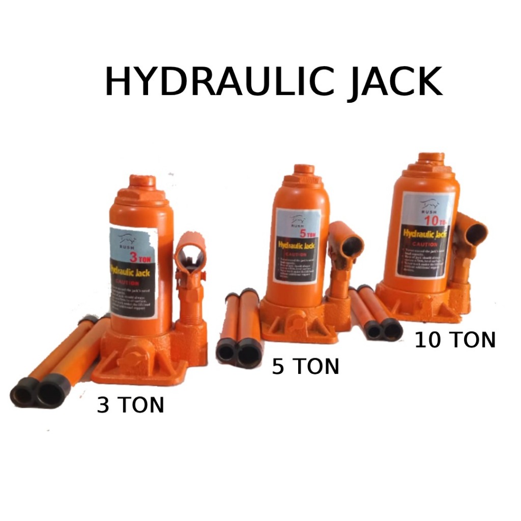 Jual RUSH HYDRAULIC BOTTLE JACK / DONGKRAK BOTOL 3T / ALAT TAHANAN RODA ...