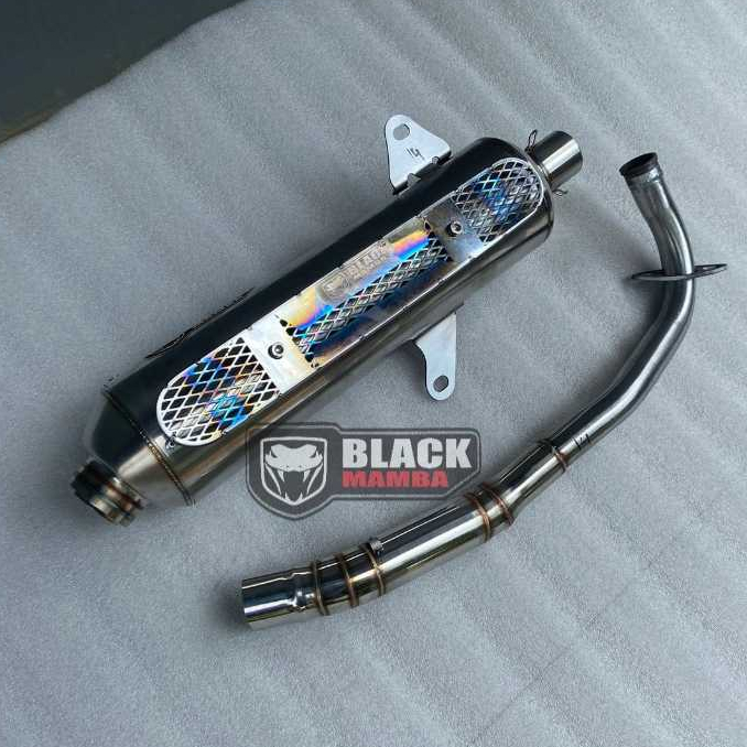 Jual Knalpot Standar Racing LUSTER Original Black Mamba – PNP Vario ...