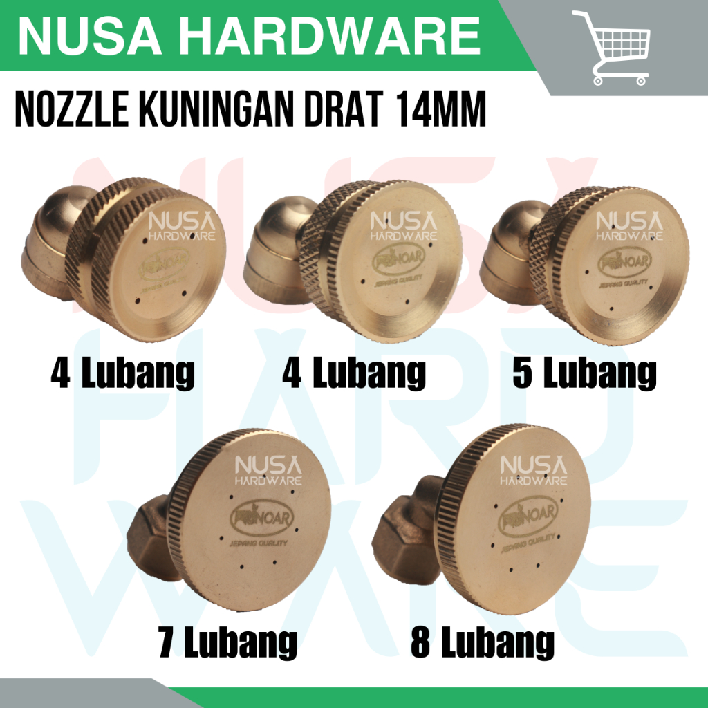Jual Nozzle Sprayer Elektrik 4 5 7 8 Lubang Bengkok Kuningan Adjustable ...
