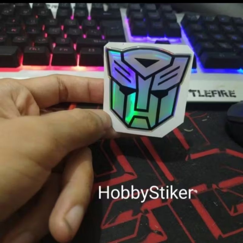 Jual Stiker transformer timbul premium chrome untuk mobil motor ...