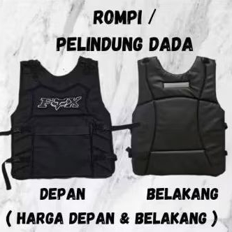 Jual Rompi Racing Team/Alas Dada Tebal Depan Belakang/Rompi Motor/Rompi ...